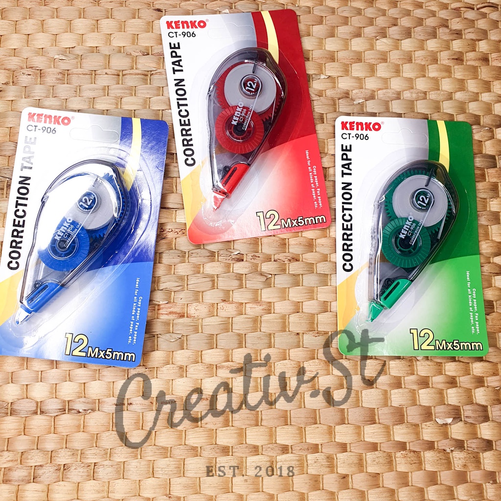 Jual KENKO Correction Tape Tip-Ex Tip Ex Kertas Ct-906 ( 12 M X 5 Mm ...