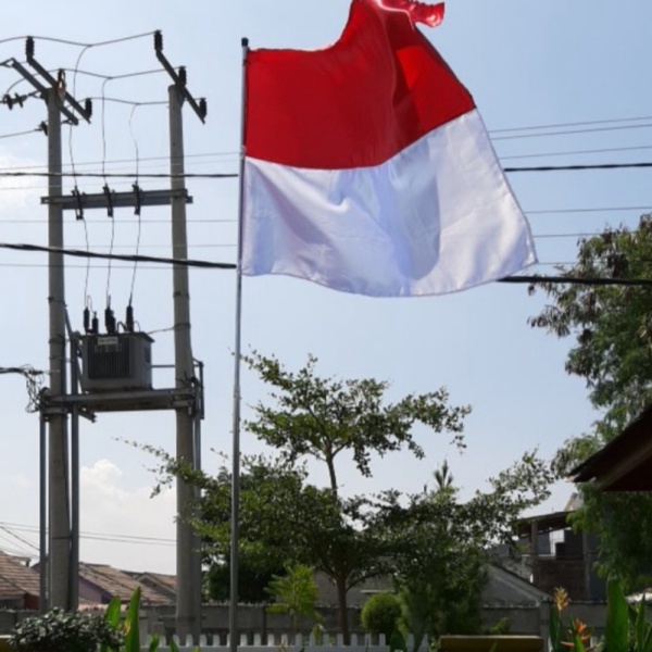 Jual Promo TIANG BENDERA MERAH PUTIH GALVANIS ANTI KARAT 3 METER 2 KLEM 4 PAKU - Paket Bendera ...