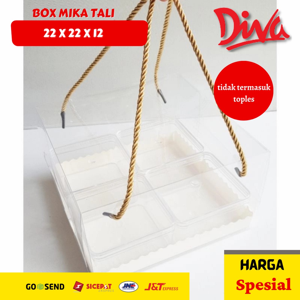 Jual Box Mika Tali 22 x 22 x 12 cm | Shopee Indonesia