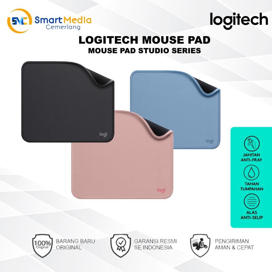 Jual Logitech Mouse Pad Studio Series Alas Polos Anti-Slip Garansi ...