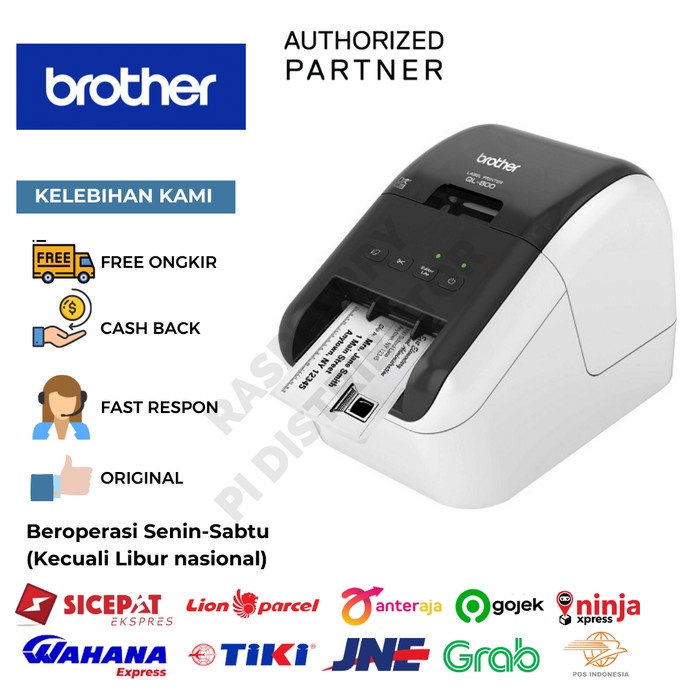 Jual Brother Printer Label Ql-800 Label Maker Garansi Resmi 3 Tahun ...