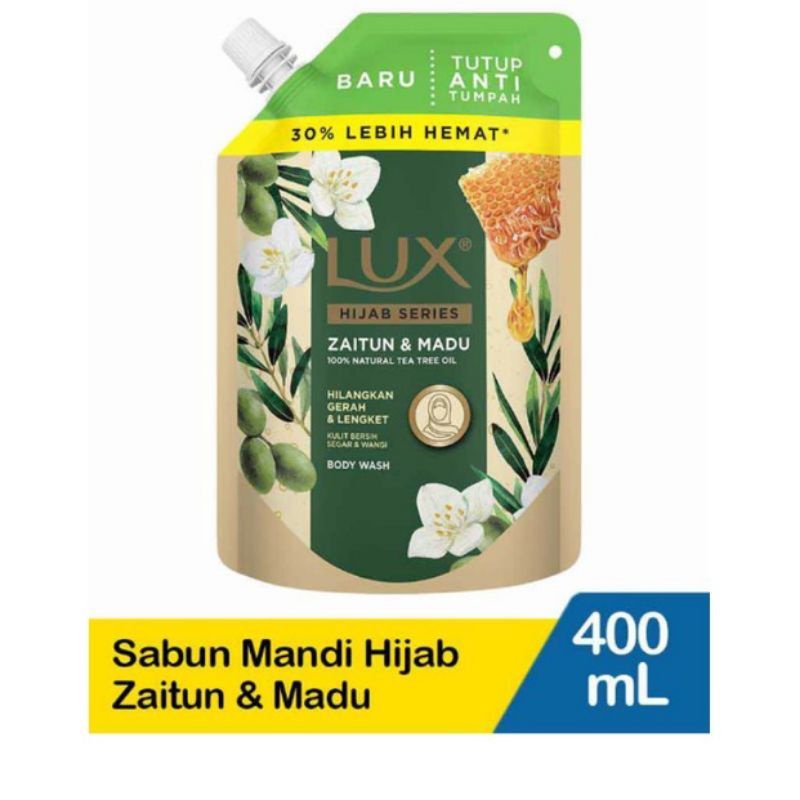 Jual Sabun Cair Lux Hijab Series Zaitun & Madu Body Wash 400 ml | Shopee Indonesia