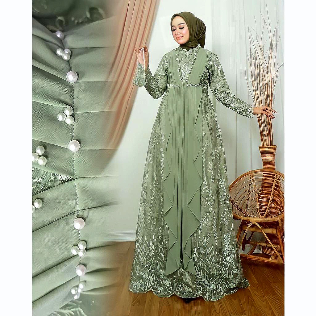 Jual GAMIS VANIA ABAYA BUSUI PESTA BRUKAT TILE PREMIUM KONDANGAN REMAJA TERBARU | Shopee Indonesia