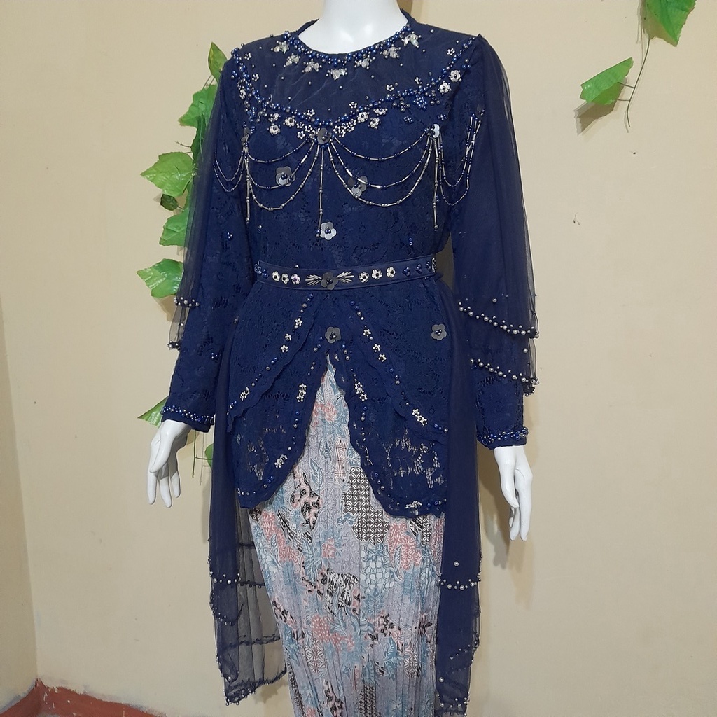 Jual kebaya wisuda brokat / kebaya brokat payet / kebaya pesta / kebaya ...