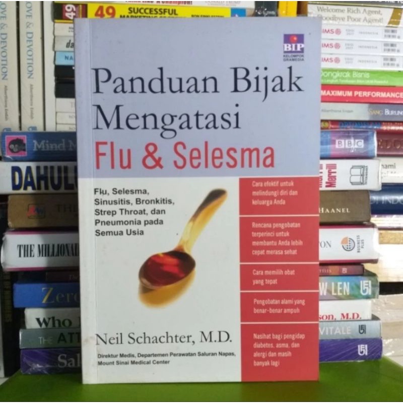 Jual Panduan Bijak Mengatasi Flu dan Selesma By Neil Schachter, M.D ...