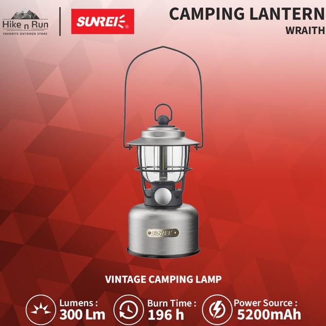 Jual Lampu Camping Sunrei Wraith Rechargeable Retro Glamping Lantern | Shopee Indonesia