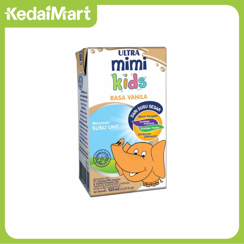 Jual Ultra Mimi Susu UHT Vanilla 125 ml | Shopee Indonesia