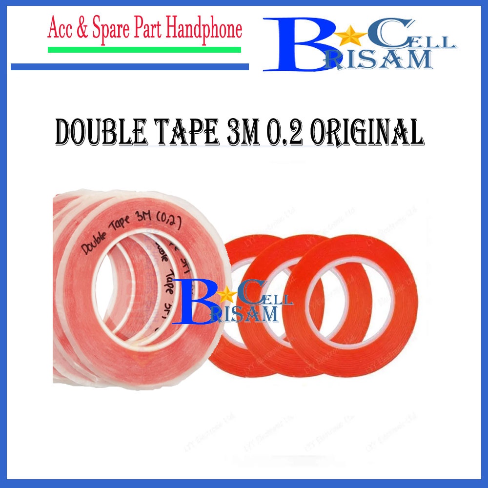 Jual DOUBLE TAPE 3M MERAH TRANSPARAN 0,2CM ORIGINAL | Shopee Indonesia