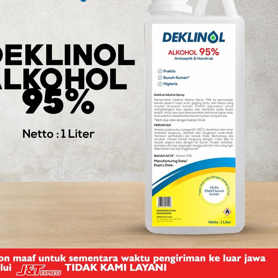 Jual New Etanol / Alkohol / Alkohol 1 liter 95% | Shopee Indonesia