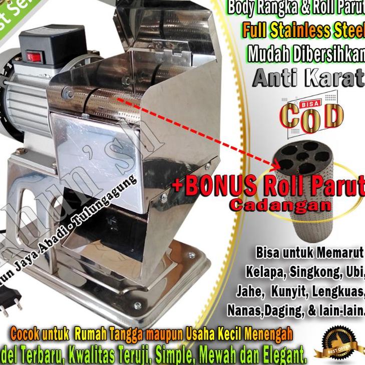 Jual Viral Mesin Parut Kelapa Parutan Singkong Jahe Kunyit Nanas Daging ...