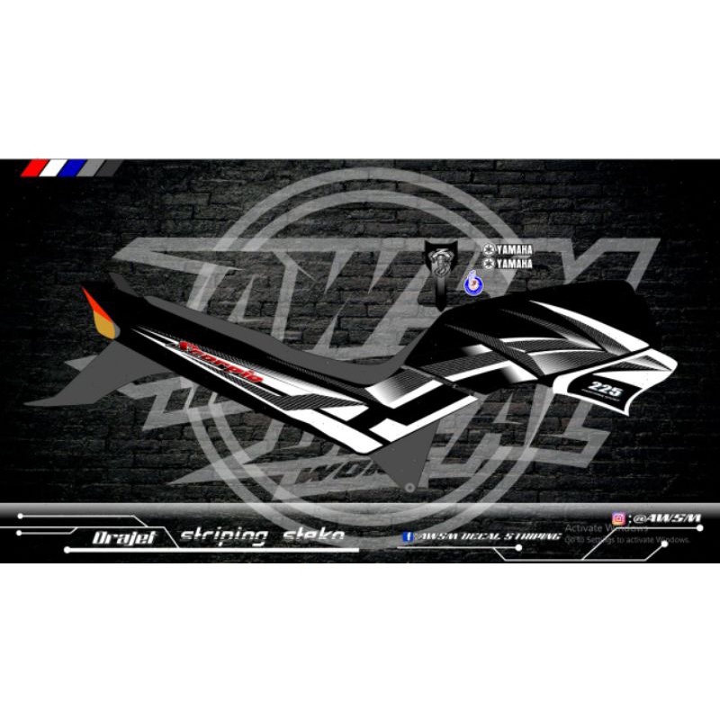 Jual striping steko hitam putih simple premium | Shopee Indonesia