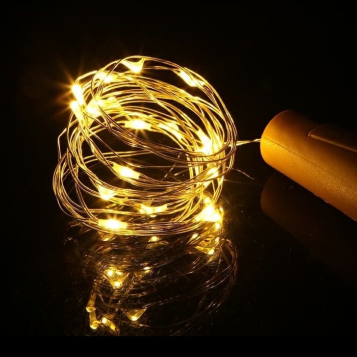Jual Lampu LED Natal (10 meter) Kawat Tembaga Copper Wire Battery ...