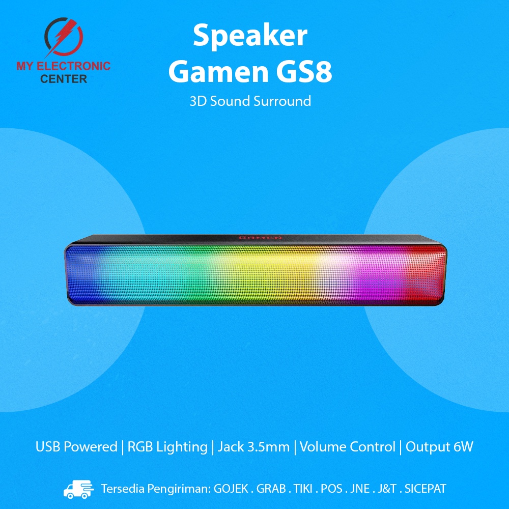 Jual Speaker Gamen GS8 Soundbar Gaming For Laptop Notebook PC TV HP ...