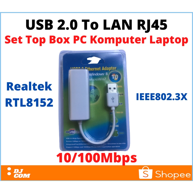 Jual Kabel Converter USB To LAN RJ45 Adapter Set Top Box PC Komputer ...