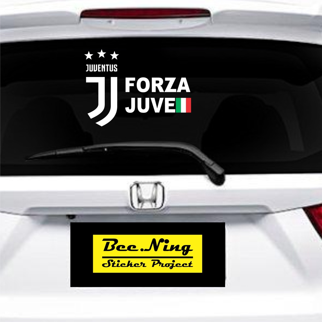 Jual STIKER KACA MOBIL JUVENTUS FORZA JUVE 41 CM STIKER MOBIL KEREN ...