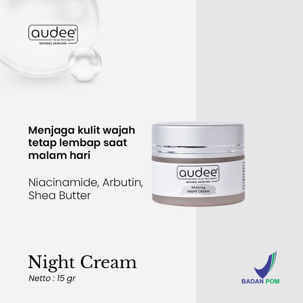 Jual Audee Whitening Night Cream (15 Gram) | Shopee Indonesia