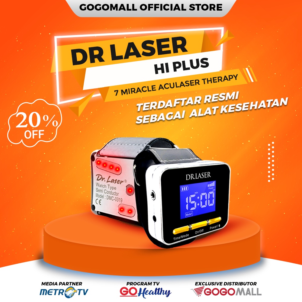 Jual Dr Laser Hi Plus Official Gogomall Alat Terapi Cegah Serangan ...