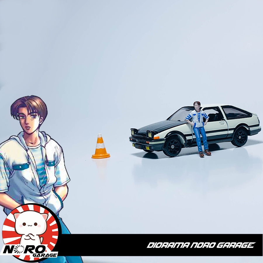 Jual Initial-D Figure. Takumi Fujiwara Bersandar. Skala 1:64 | Shopee ...