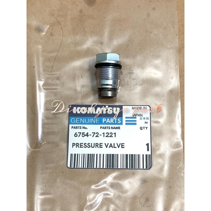 Jual 6754-72-1221 Valve Limiter Pressure PC200-8 PC200 Komatsu 6754-72 ...