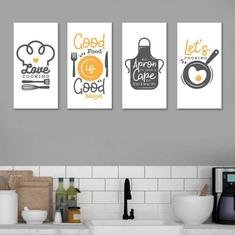 Jual Dekorasi Pajangan Dapur Kamar Rumah Ruangan Poster Food Kitchen ...