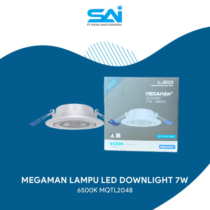 Jual MEGAMAN LAMPU LED DOWNLIGHT 5W 6500K MQTL2048 | Shopee Indonesia