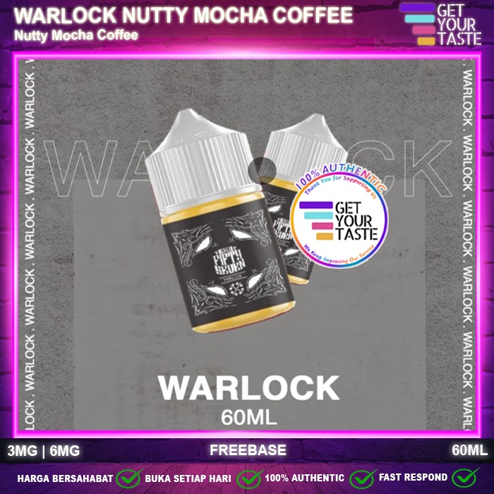 Jual Liquid Warlock Nutty Mocha Coffee 60ML by Hero57 | Shopee Indonesia