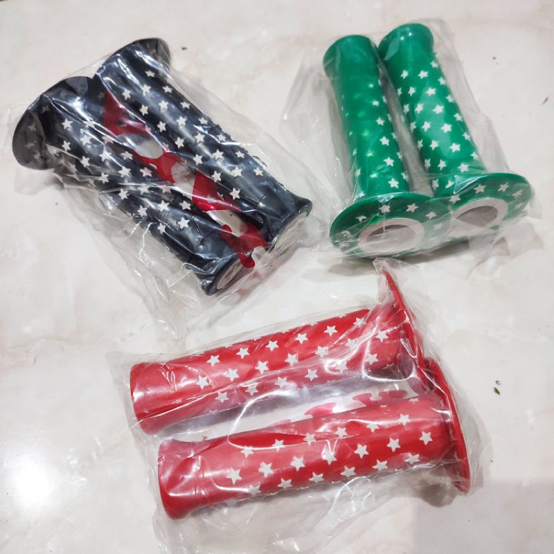 Jual Handgrip Motif Bintang Handlebar Karet Hand Grip Stang Sepeda Anak ...