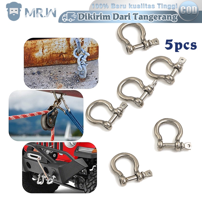 Jual 5pcs M4 Pin Sekrup Busur Shackle Stainless 304 Shackle Bow Klem ...