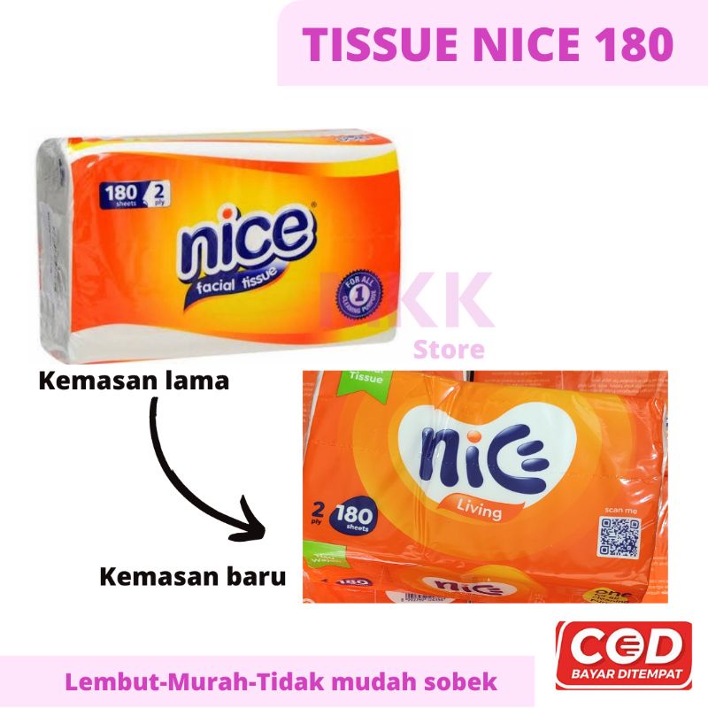 Jual (FREE MASKER) TISSUE TISU NICE PASEO 180's | Shopee Indonesia