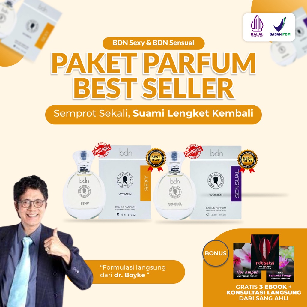 Jual PAKET PARFUM BEST SELLER Dr Boyke Parfum Pemikat Pasangan BDN Parfum Sensual BDN Parfum ...