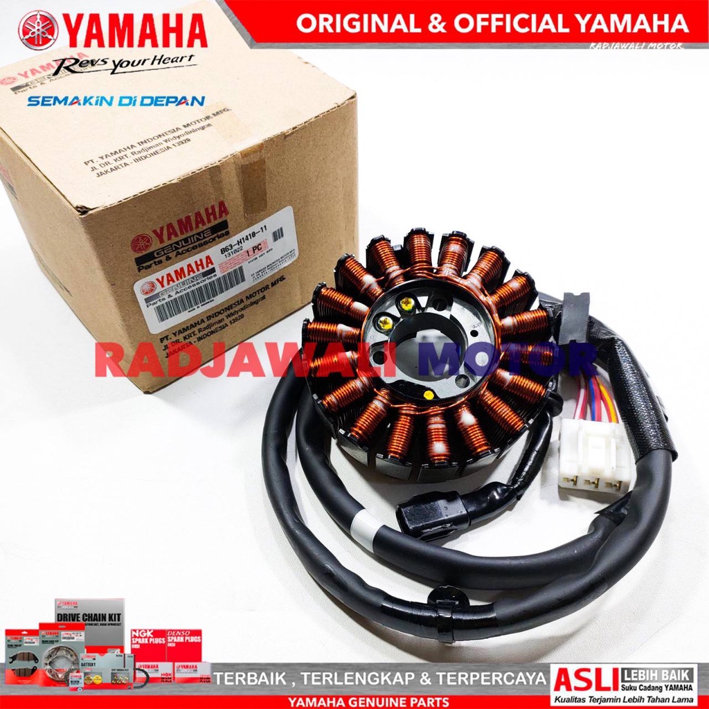 Jual SPULL, SPOOL, STATOR, SPUL AEROX 155 VVA (B63), LEXI 125 ONLY ASLI ORIGINAL YAMAHA B63 ...