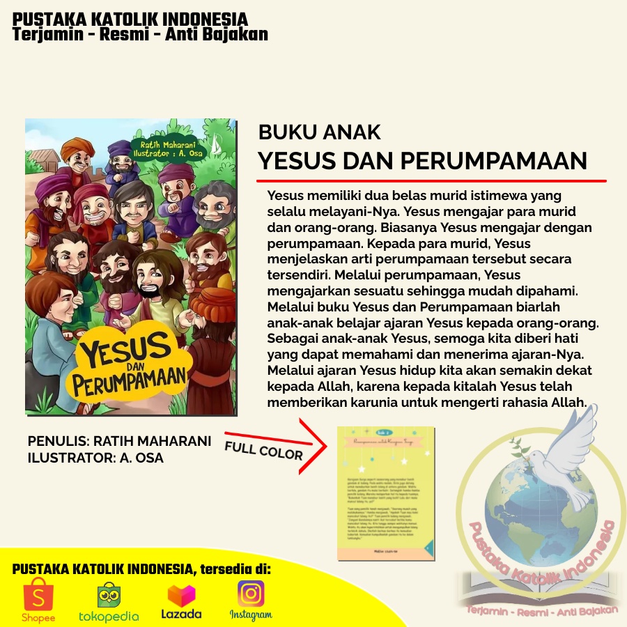 Jual (ROHANI ANAK) Yesus dan Perumpamaan Oleh Ratih Maharani dan A. Osa ...