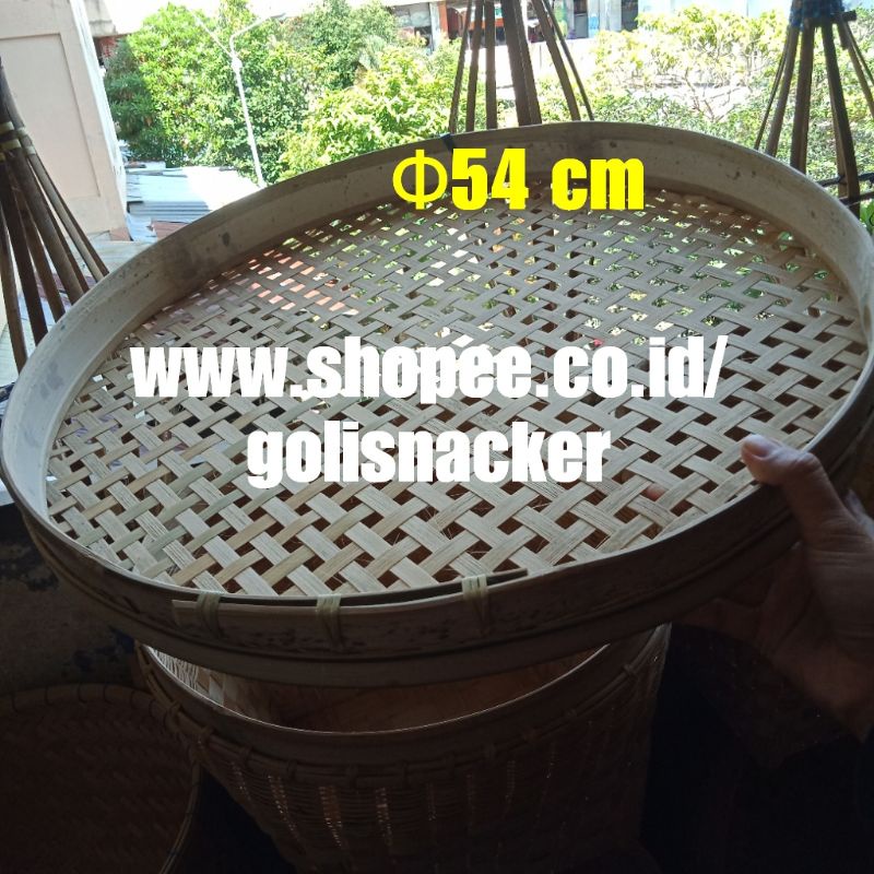 Jual Irik Ayakan Tampah Bolong Bambu Diameter Ukuran 54 cm | Shopee ...
