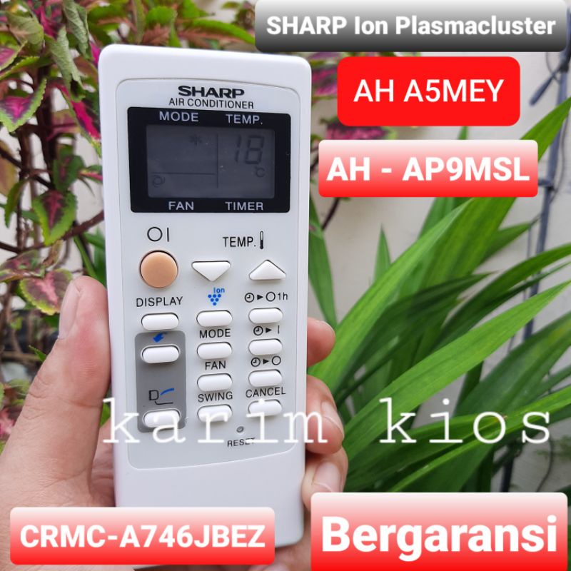 Jual Remote Ac Sharp Ion Plasmacluster A791JBEZ A793JBEZ A751JBEZ A746JBEZ Grade Original ...