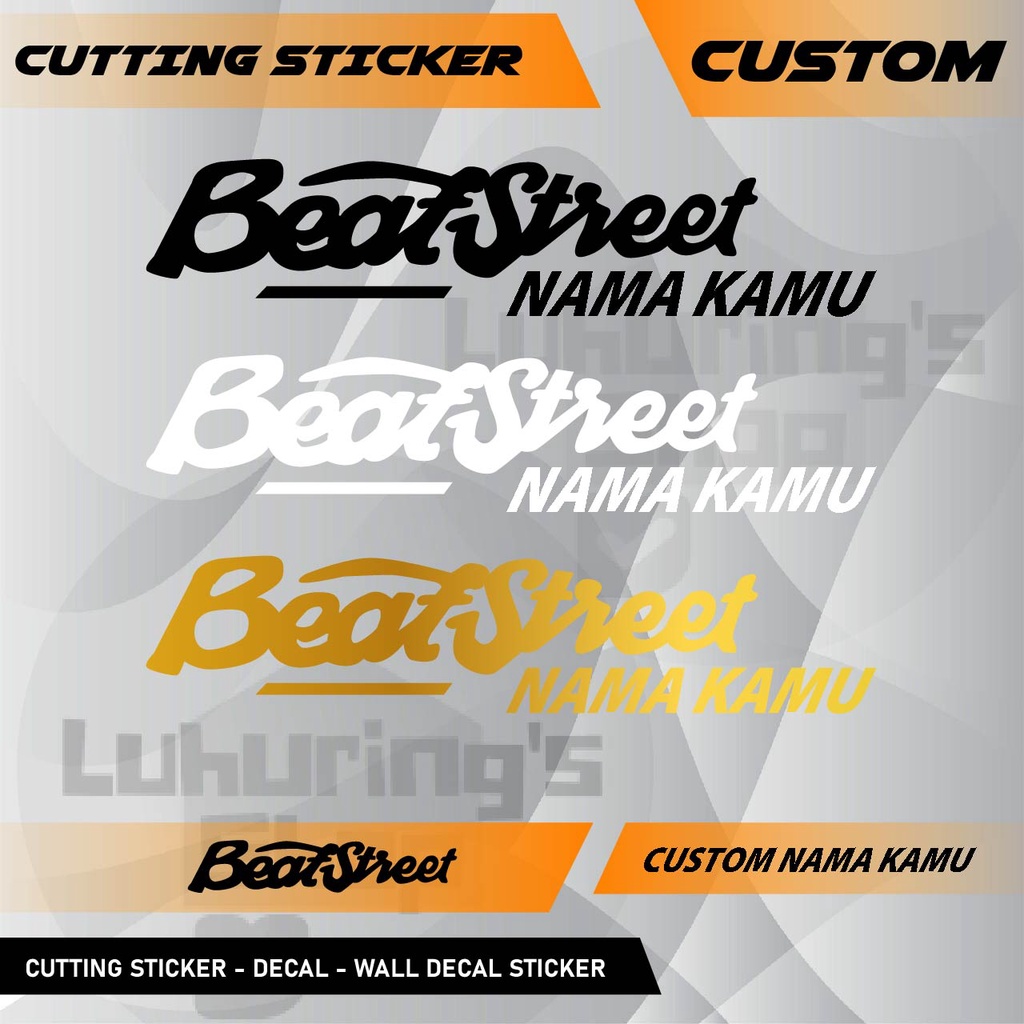 Jual Stiker Viral Beat Street Custom Nama | Shopee Indonesia