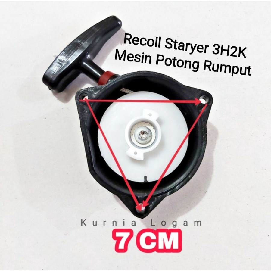 Jual [SPARE PARTS] Recoil Starter Mesin Potong Rumput 3 Lubang 2 Kaki ...