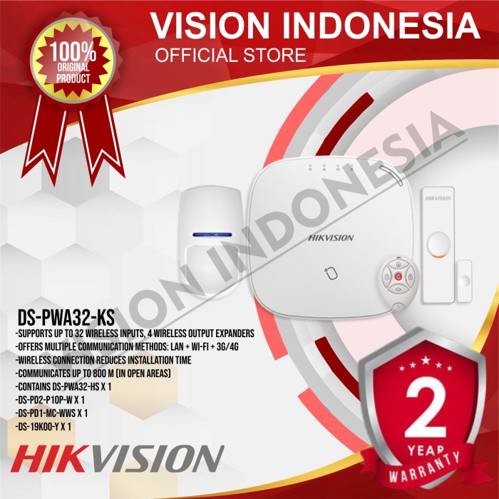 Jual HIKVISION ALARM DS-PWA32-KS(433MHz) / Wireless Control Panel Kits | Shopee Indonesia