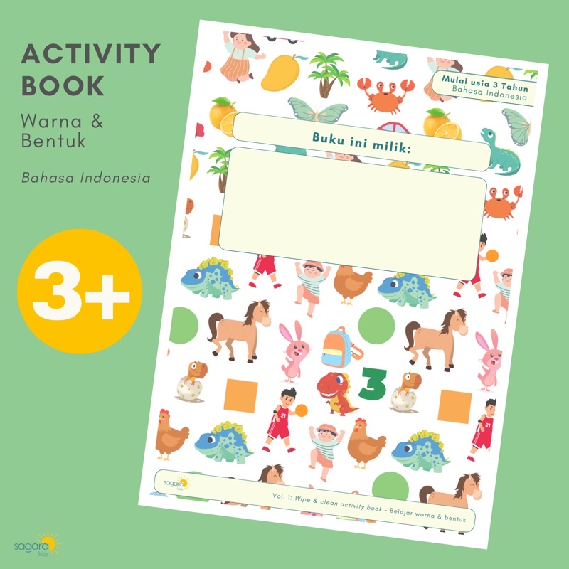 Jual Activity Book Anak 3 Tahun - Warna & Bentuk | Shopee Indonesia