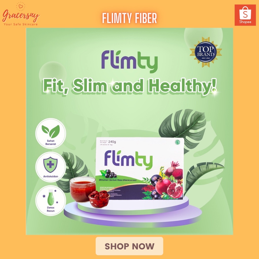 Jual Flimty Fiber - 1 Box (isi 16 sachet) Antioksidan - Pelangsing ...