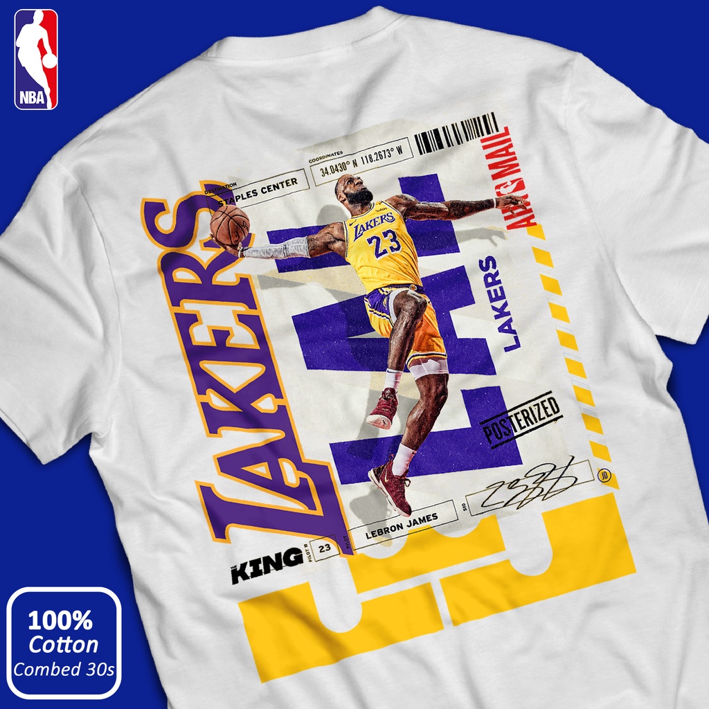 Jual Kaos Pria Distro Original Cotton Combed 30S Lebron James Airmail ...