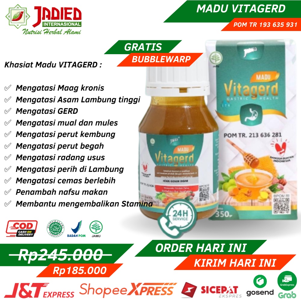 Jual Madu VITAGERD Asli Herbal Obat GERD dan Asam Lambung Original ...