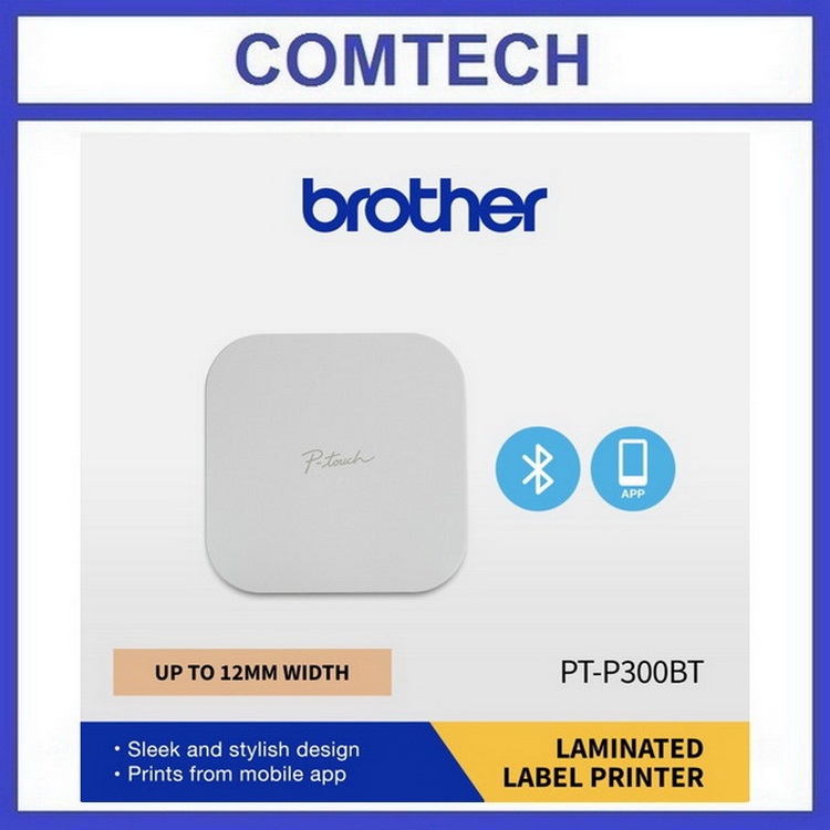Jual Brother P-Touch PT-P300BT Printer Label Laminated Sticker | Shopee ...