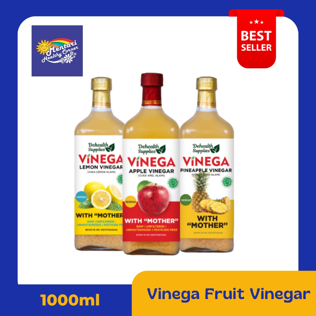 Jual Vinega Fruit Vinegar 1litre / Vinega Cuka Buah 1litre [Apel, Nanas ...