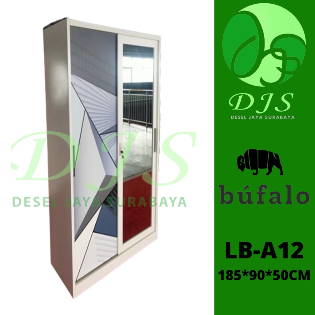 Jual Lemari Baju Besi Sliding LB-A12 - Lemari Sliding Baju | Shopee Indonesia