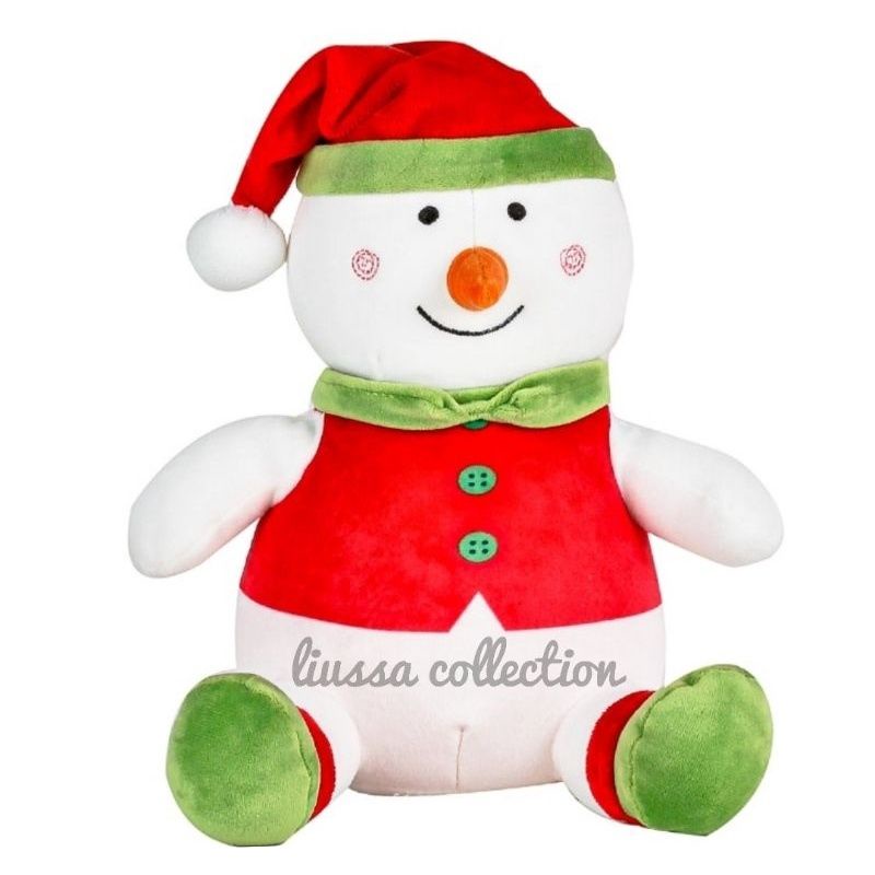 Jual Boneka Miniso - Christmas Snowman Plush | Shopee Indonesia