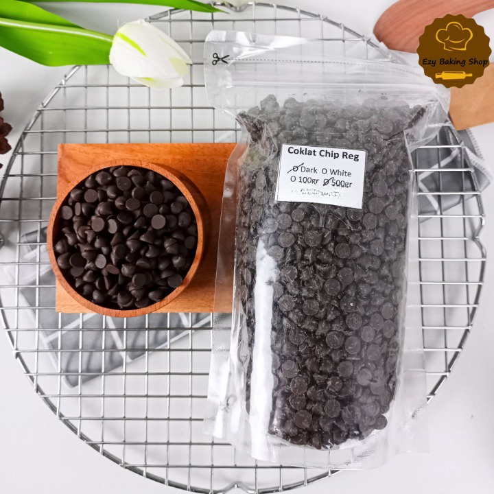 Jual Choco Chip Elmer 500gr [Repack] - Coklat Chip Dark - Coklat Chip ...