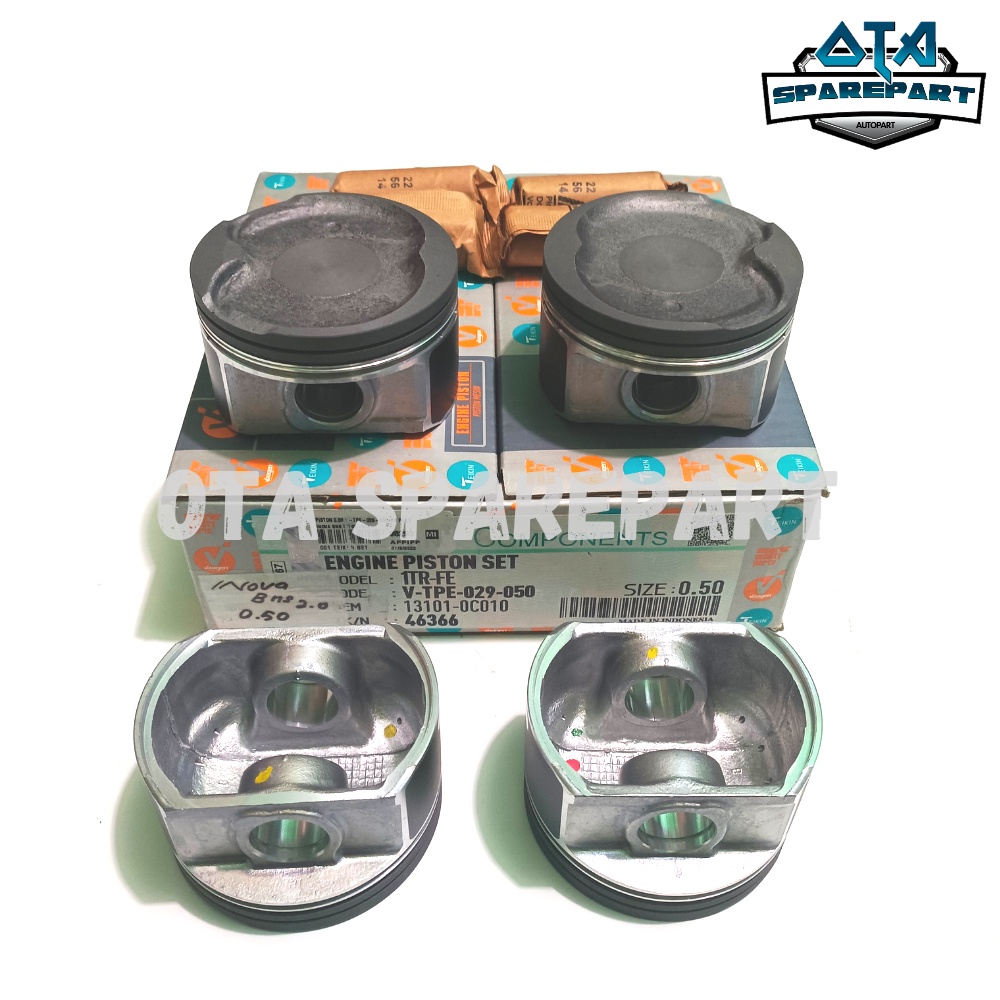 Jual Piston Set Seher Toyota Innova Bensin 1TR Hilux 1TR TEIKIN | Shopee Indonesia