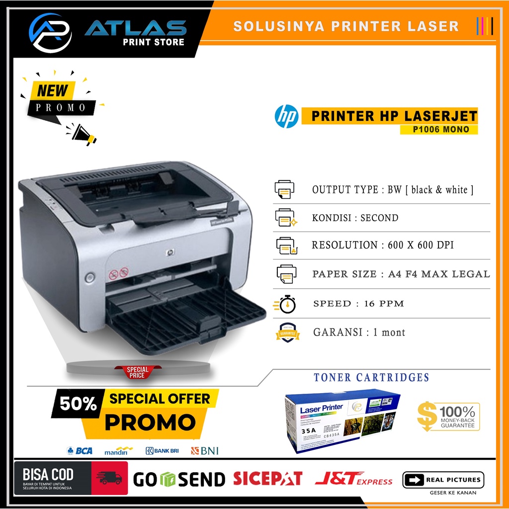 Jual Printer HP Laserjet P1006 - P 1006 ( Murah ) | Shopee Indonesia