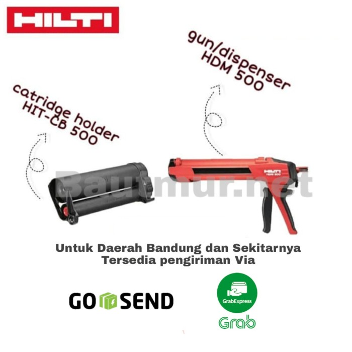 Jual Spray Dispenser Gun Hilti Hdm 500 - Gun Kimia Chemical Lem Hilti ...