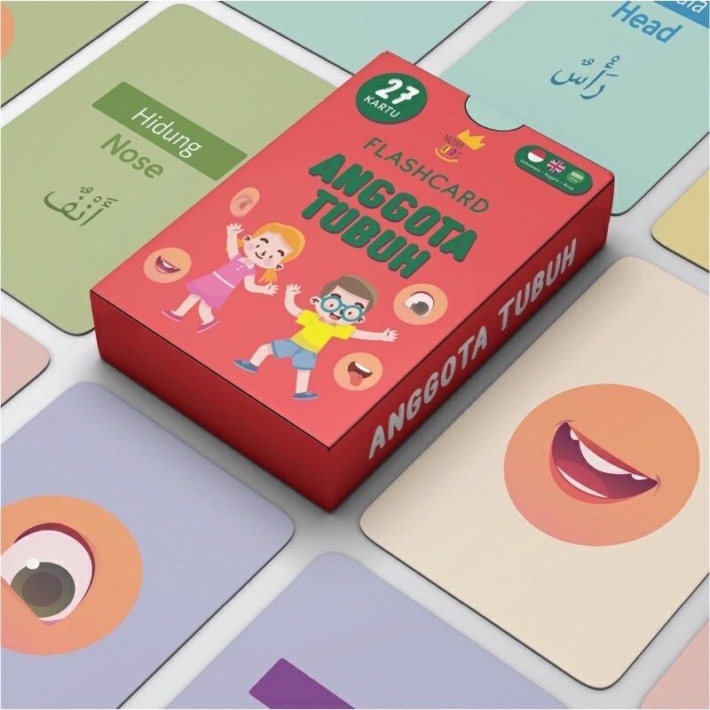 Jual Flashcard Fullcolour Kartu Edukasi Belajar Anak Paud TK Flash card ...